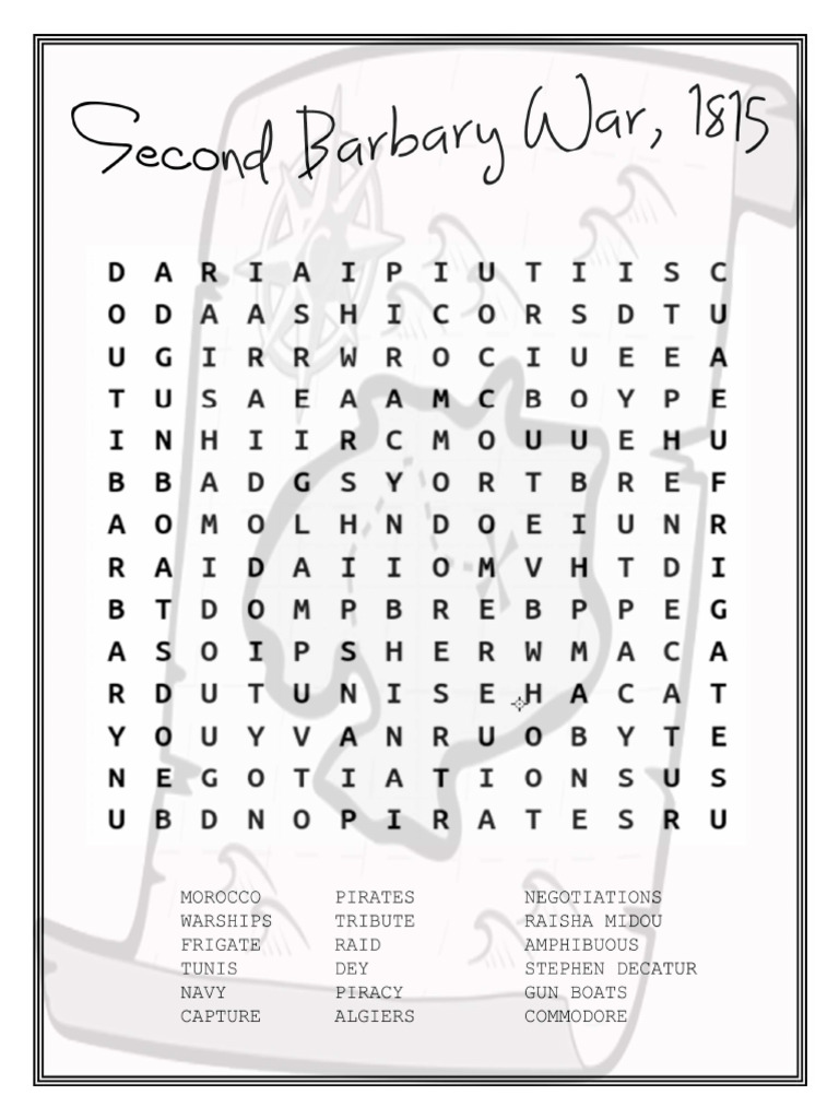 Second Barbary War Pages | PDF