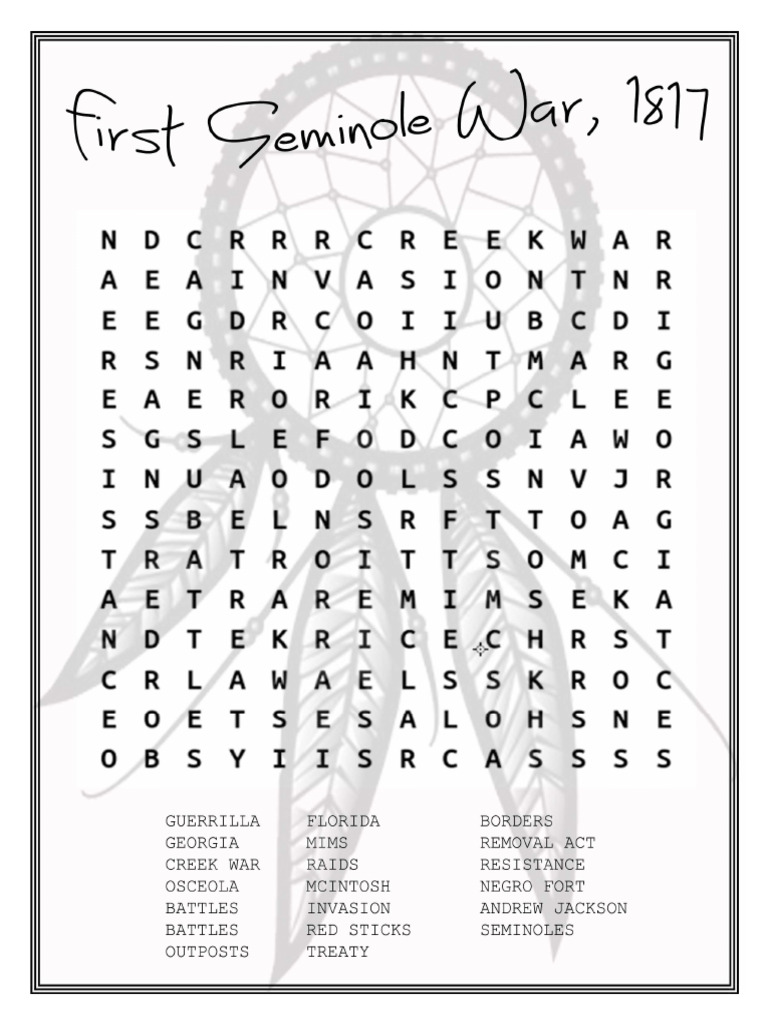First Seminole War Pages | PDF