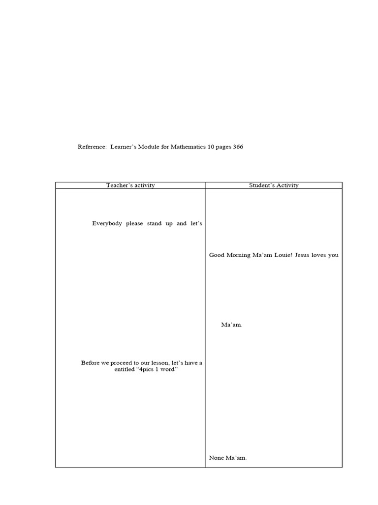 Grade 10 Quartiles Lesson Plan | PDF | Quartile | Lesson Plan