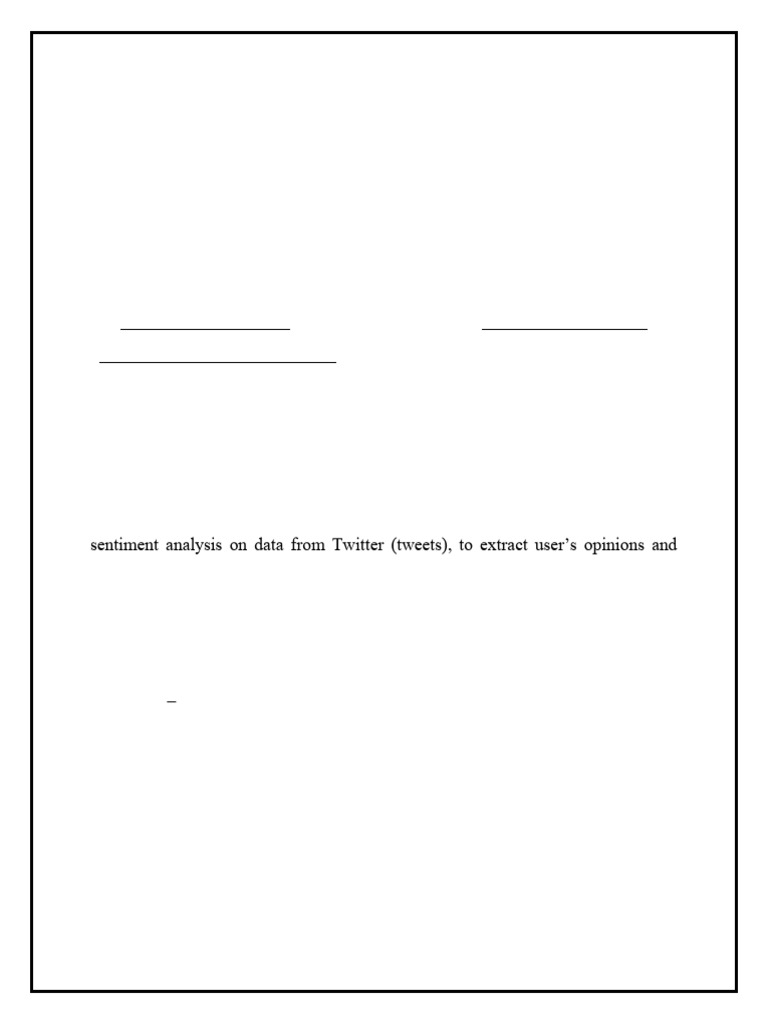Sentiment Analysis On Twitter Data Using Machine Learning Algorithms In Python Pdf