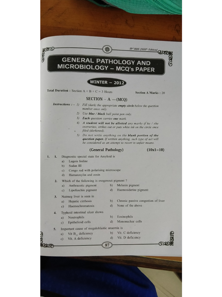 Bhalani Mcqs Micro-Patho | PDF