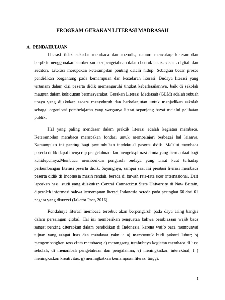 Program Literasi | PDF