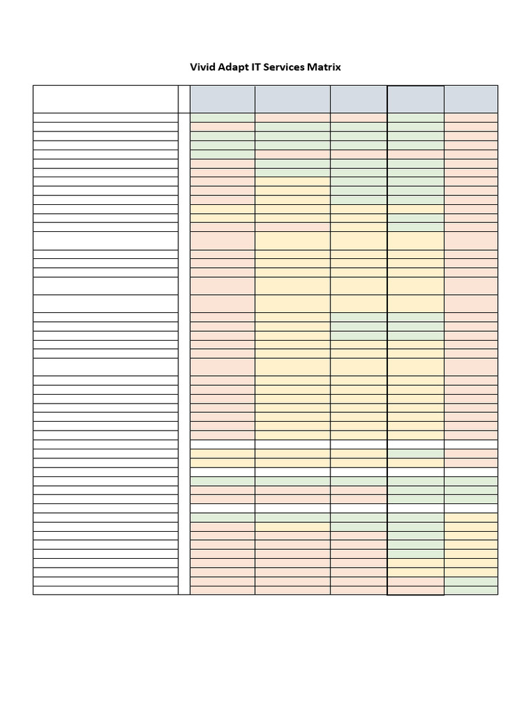 It Services Matrix Pdf