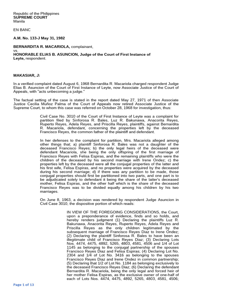 2 - Macariola v. Asuncion 114 SCRA 77. | PDF