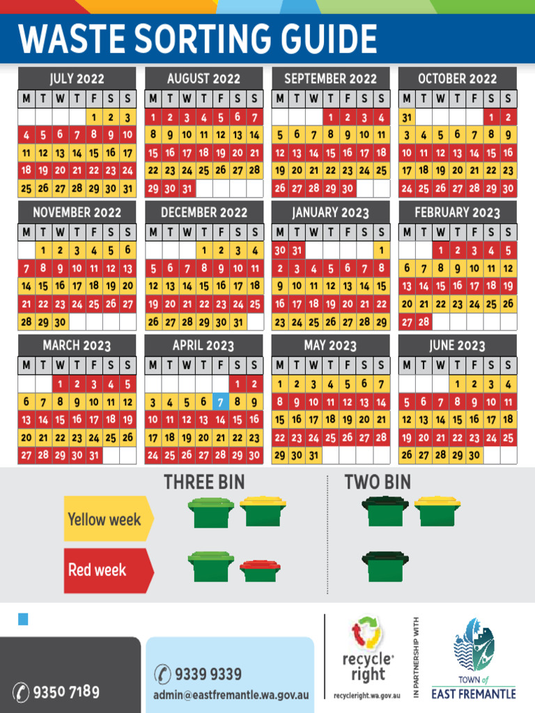 East Freo Waste Calendar 22-23 Low Res (1) | PDF
