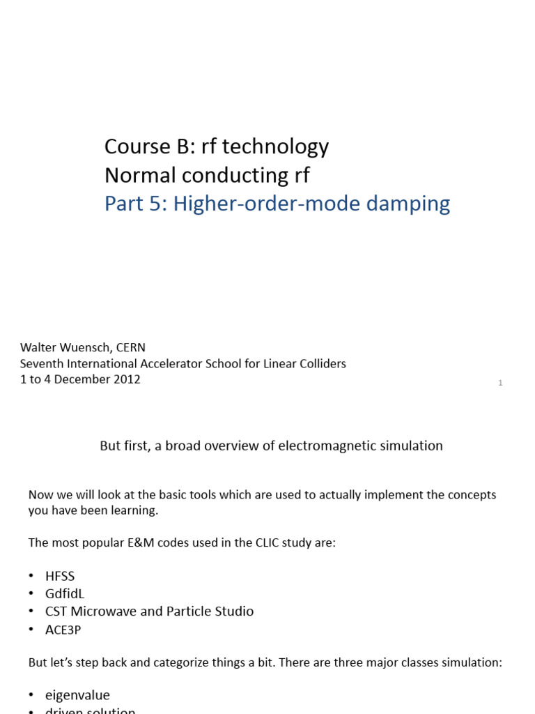 Part 5 Higher Order Mode Damping 1 | PDF