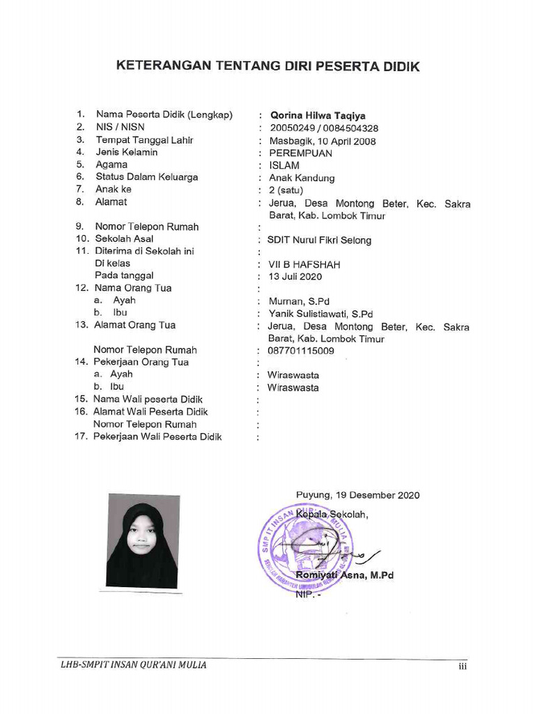 Identitas Raport | PDF