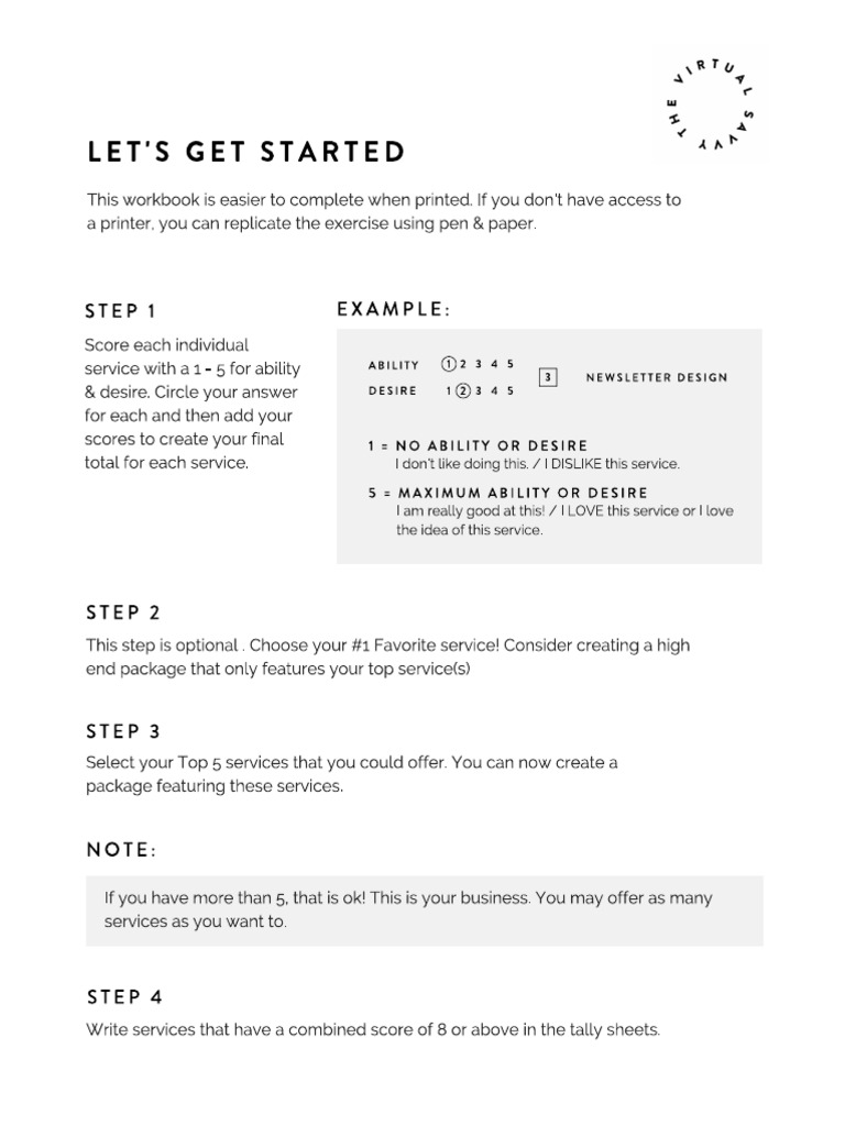 VA Niche Workbook | PDF