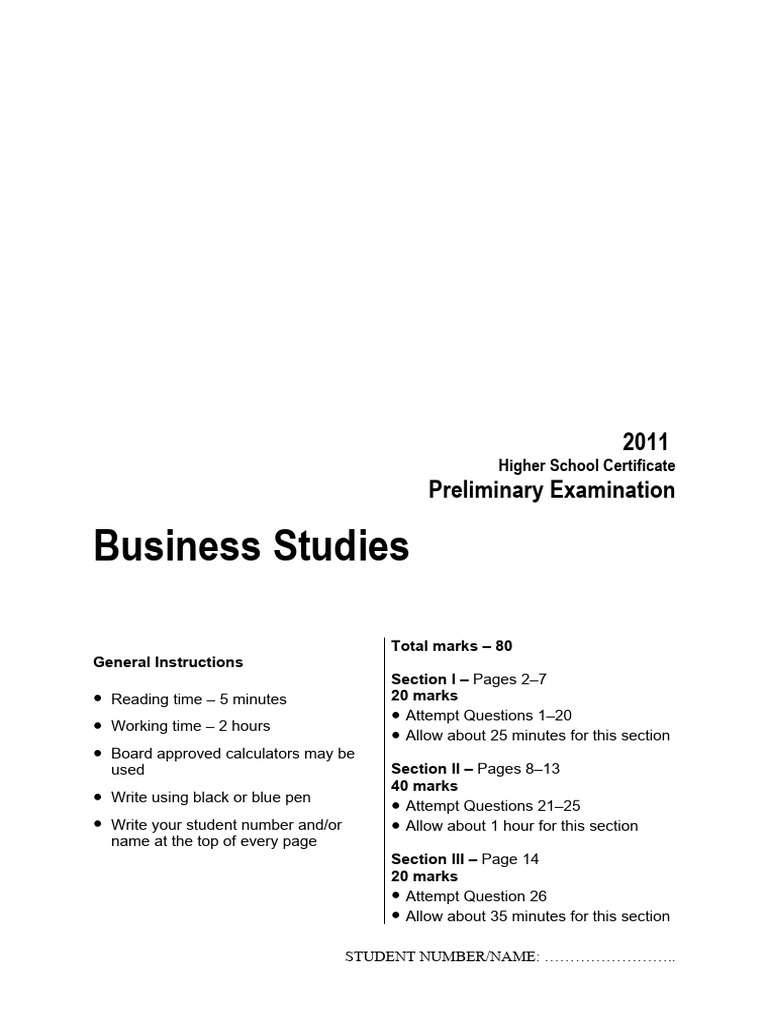 Business Past Papers | PDF