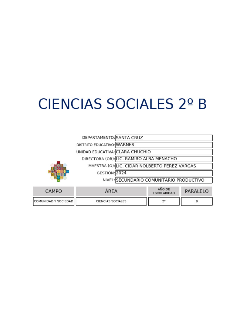 2do B Ciencias Sociales | PDF