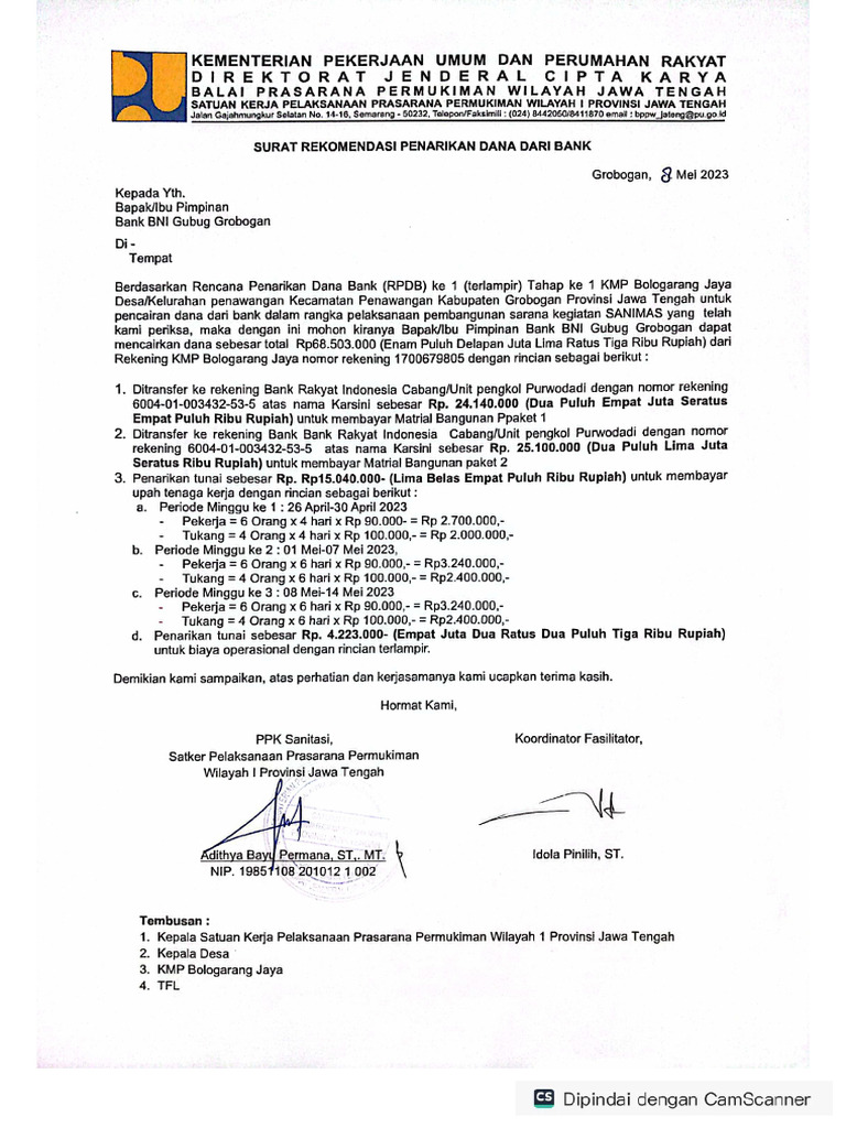 Rekom RPDB 1 Dan Lampiran - Grb2023 | PDF