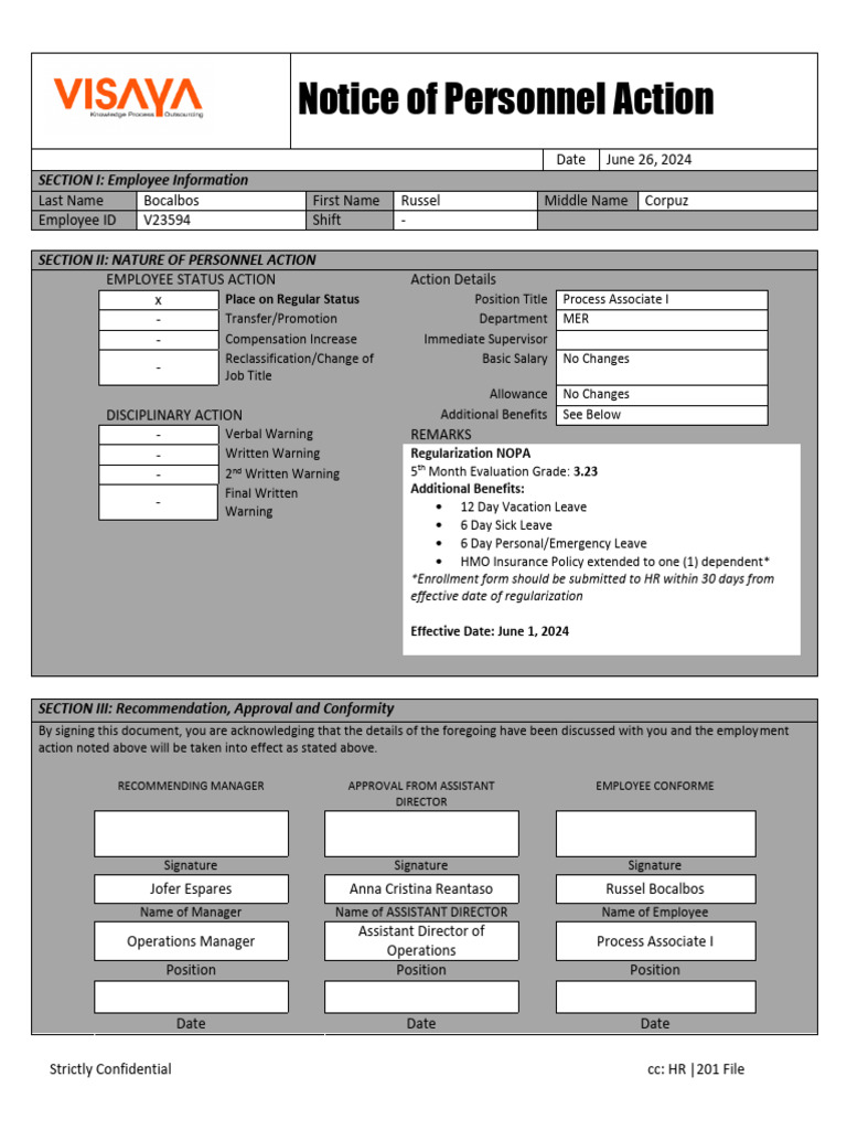 NOPA Regularization - Bocalbos, Russel | PDF