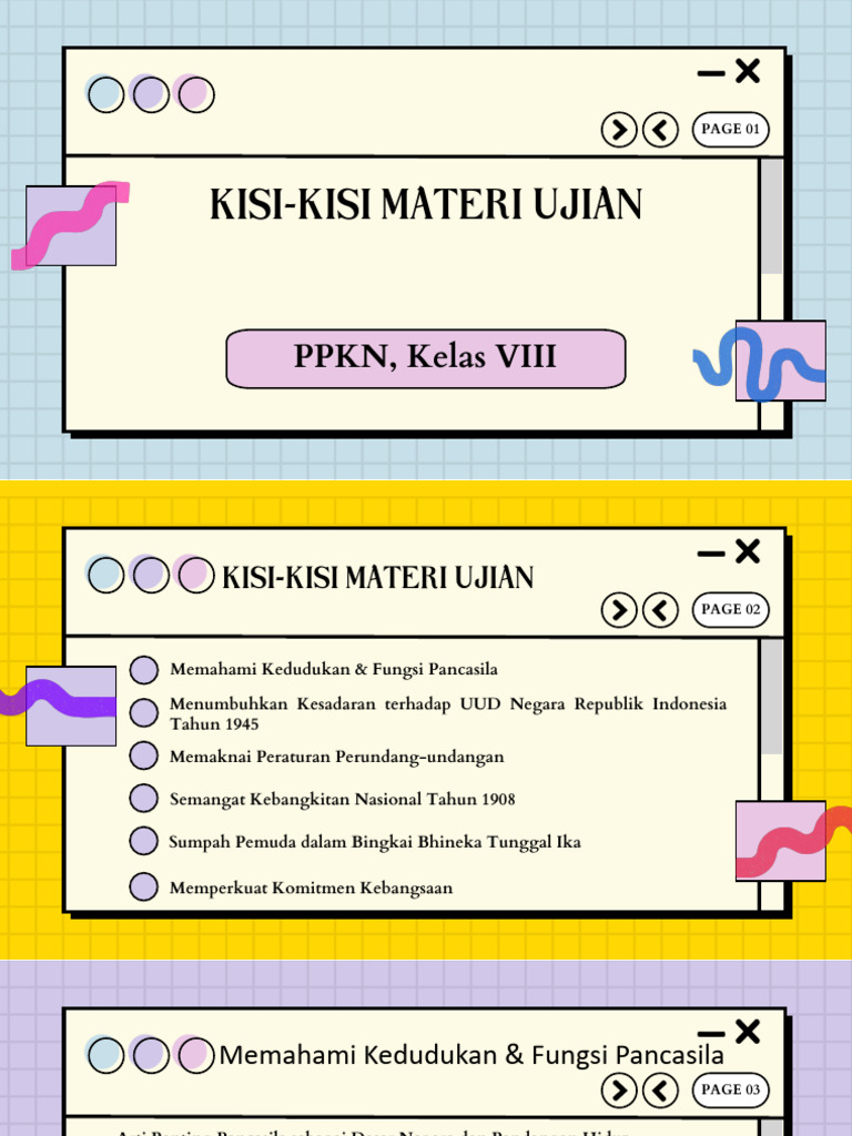 Kisi-Kisi Ujian Kelas VIII | PDF