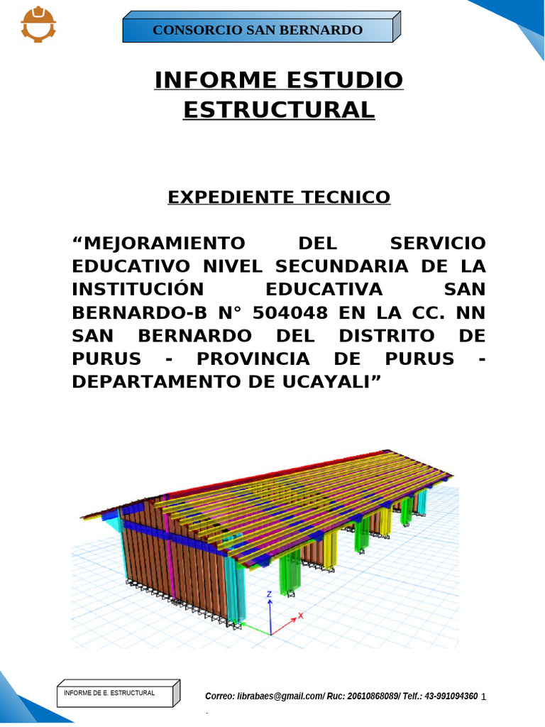 Memoria de Cálculo de Estructuras Final | PDF