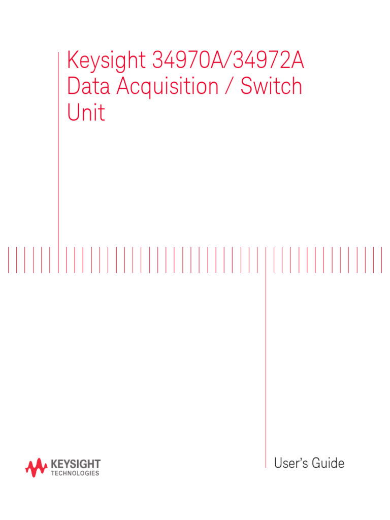 Keysight - Agilent 34970A - 34972A User's Guide | PDF