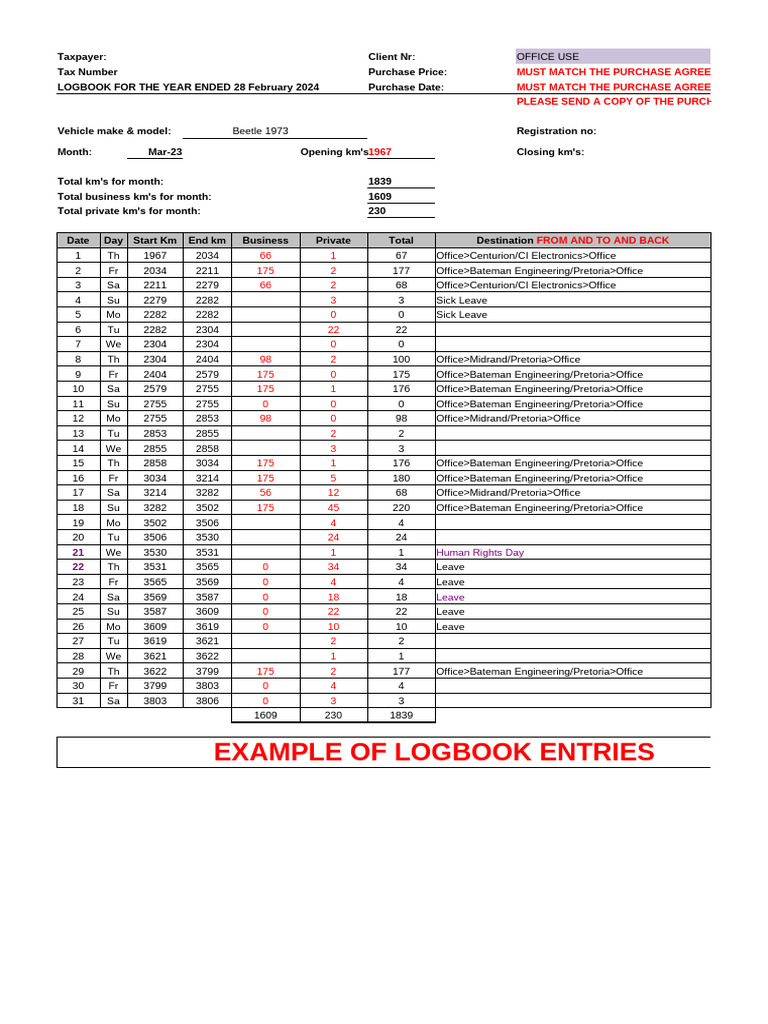 Logbook 2023 - 2024 | PDF