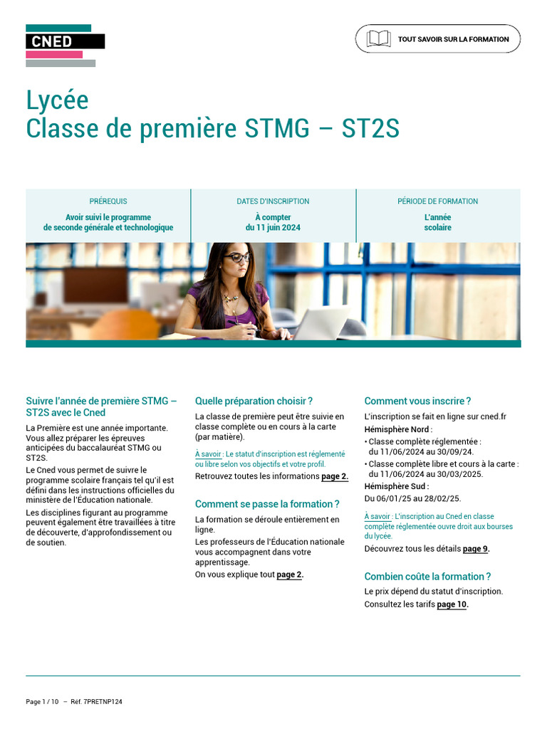 Cned Premiere STMG ST2S Doc24 | PDF