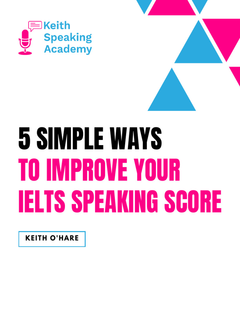 5 Ways Improve IELTS Speaking Score | PDF