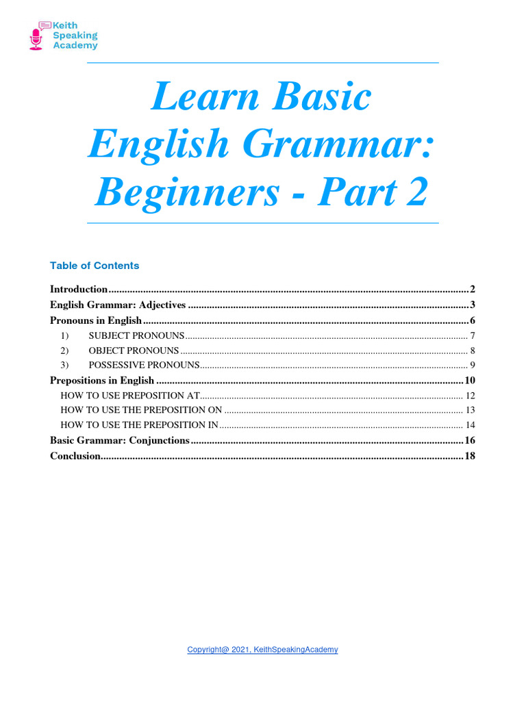 Basic Grammar Post Part 2 4 | PDF