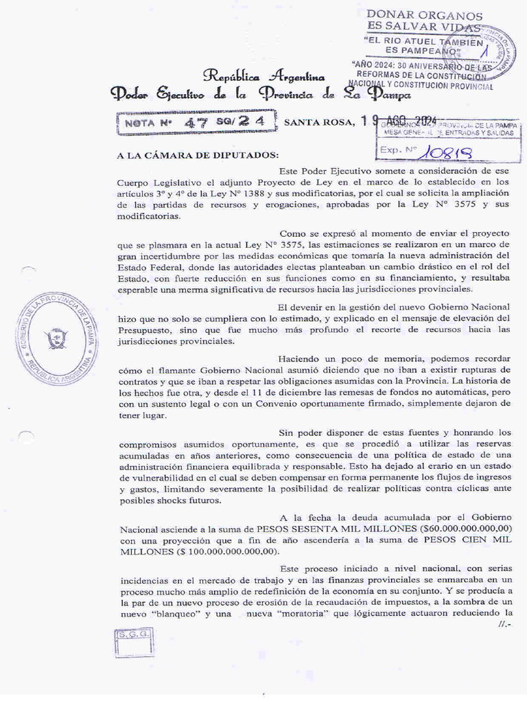 (Documentos Adicionales) - 16-2024 - Expte 10819-24 - PEP - I PARTE | PDF