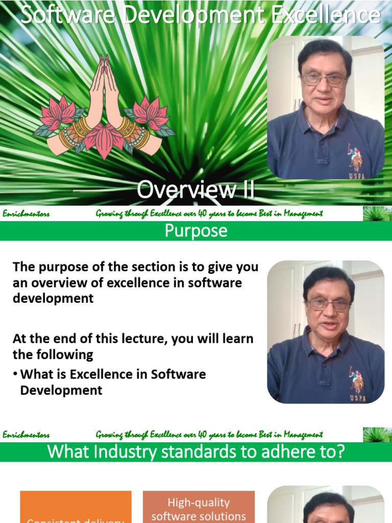 Software Development Excellence-Overview II | PDF