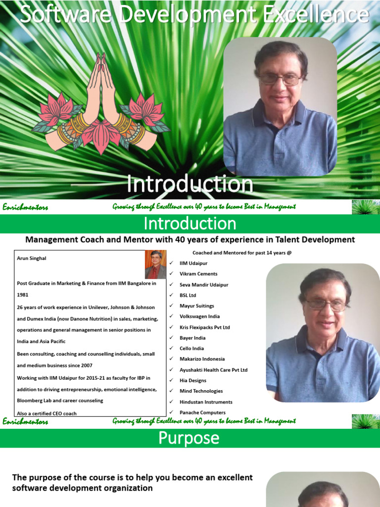 Software Development Excellence-Introduction | PDF