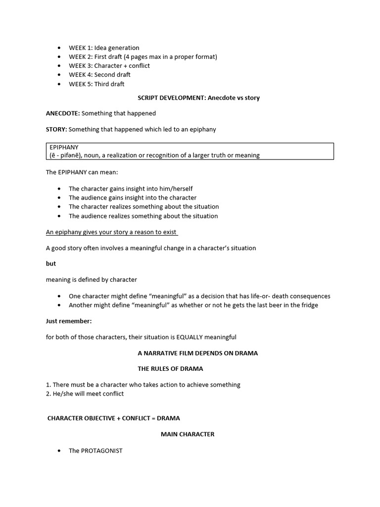 Intro To Screenwriting | PDF