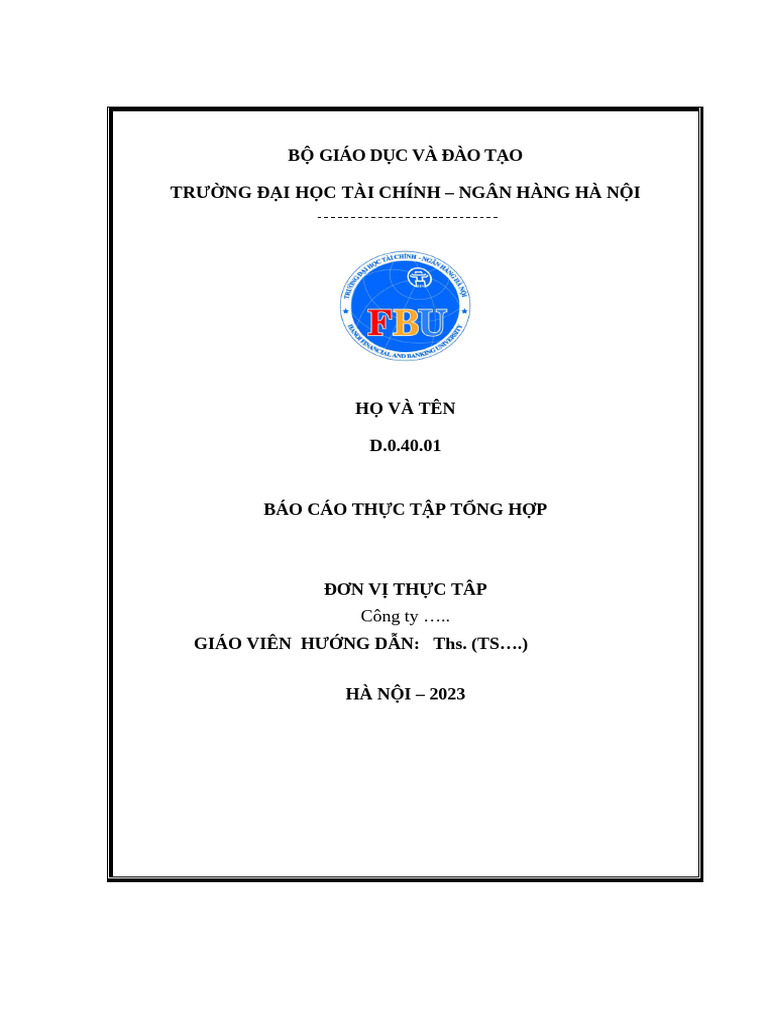 Mẫu trình bày KLTN BCTT Kiểmt | PDF