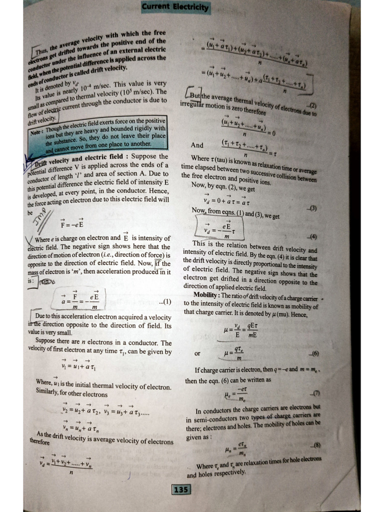 Drift Velocity | PDF