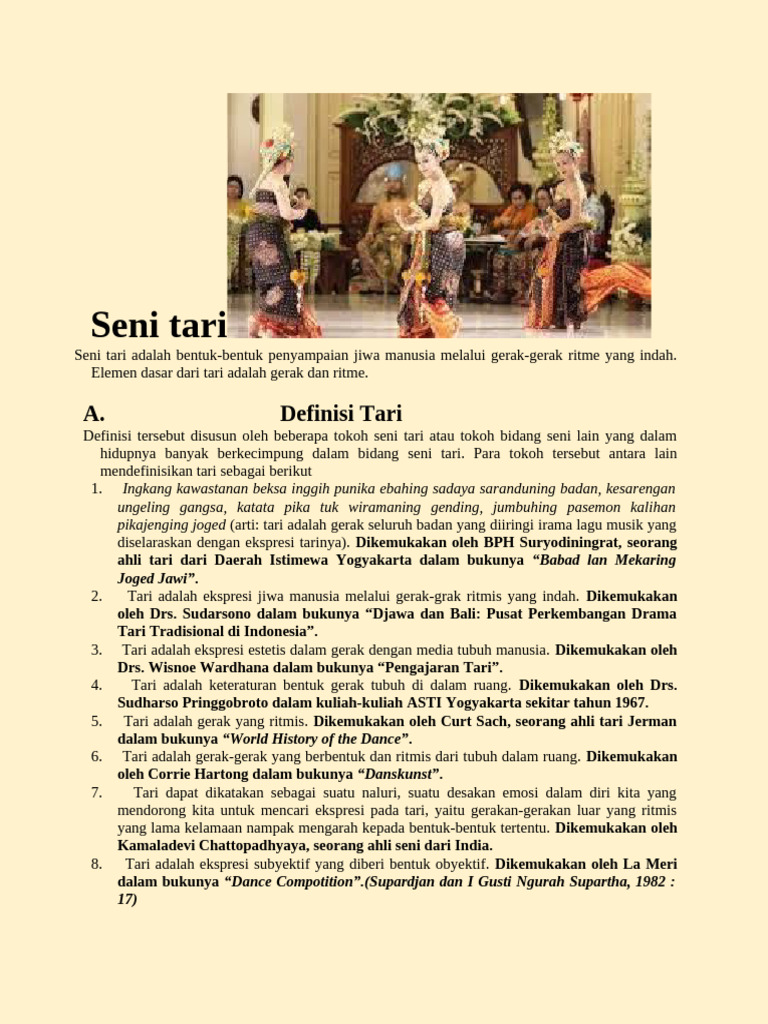 Materi Seni Tari | PDF