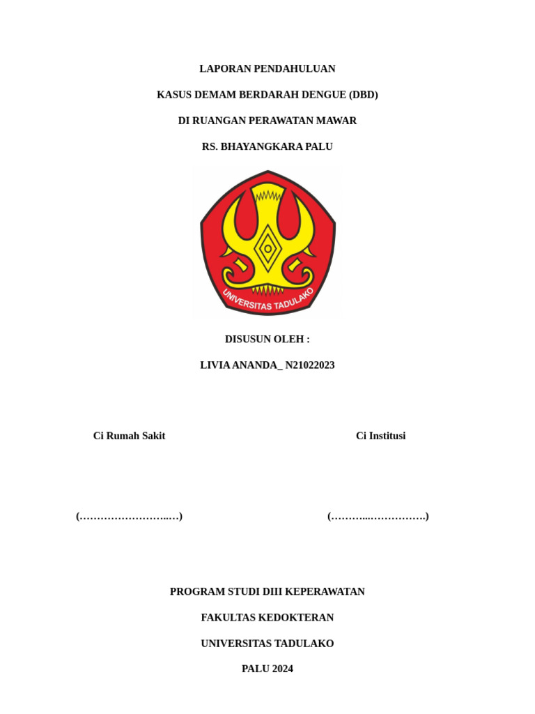 Laporan Pendahulua DBD | PDF