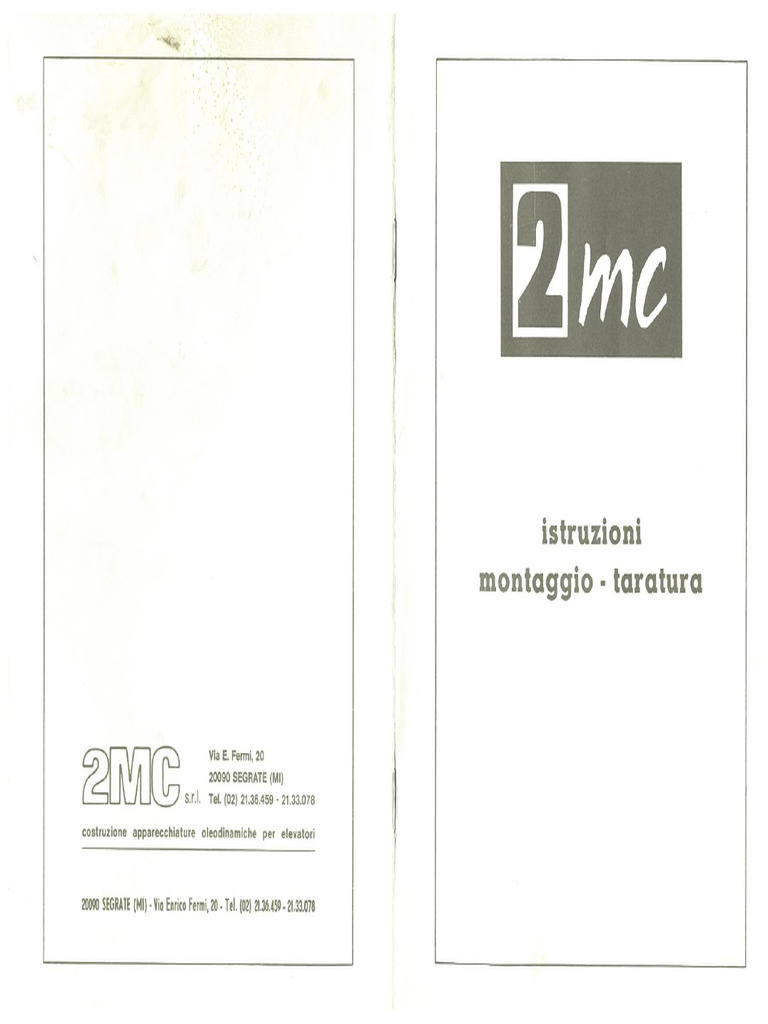 2MC Type T3 - Handleiding in Italiaans | PDF