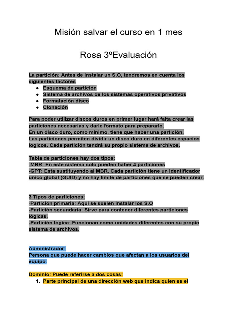 Examen Rosa | PDF