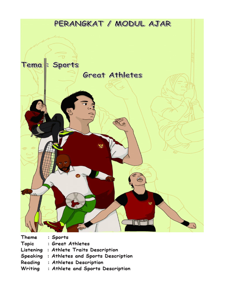 Modul Ajar Pertemuan Ke 1-5 Great Athletes | PDF