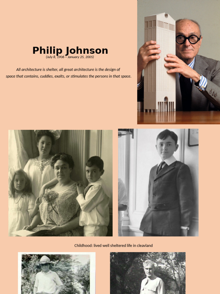Philip Johnson: Modernist to Postmodernist | PDF | Environmental Design ...