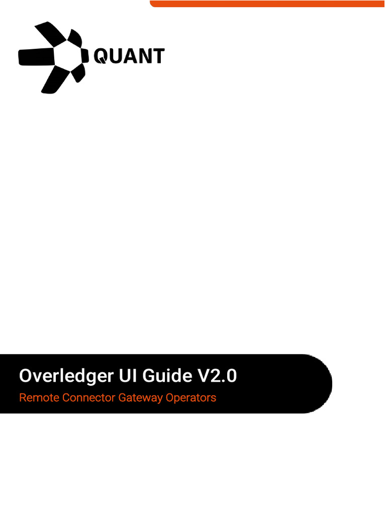 Guide To Overledger UI-Remote Connector Gateways V2.0 | PDF