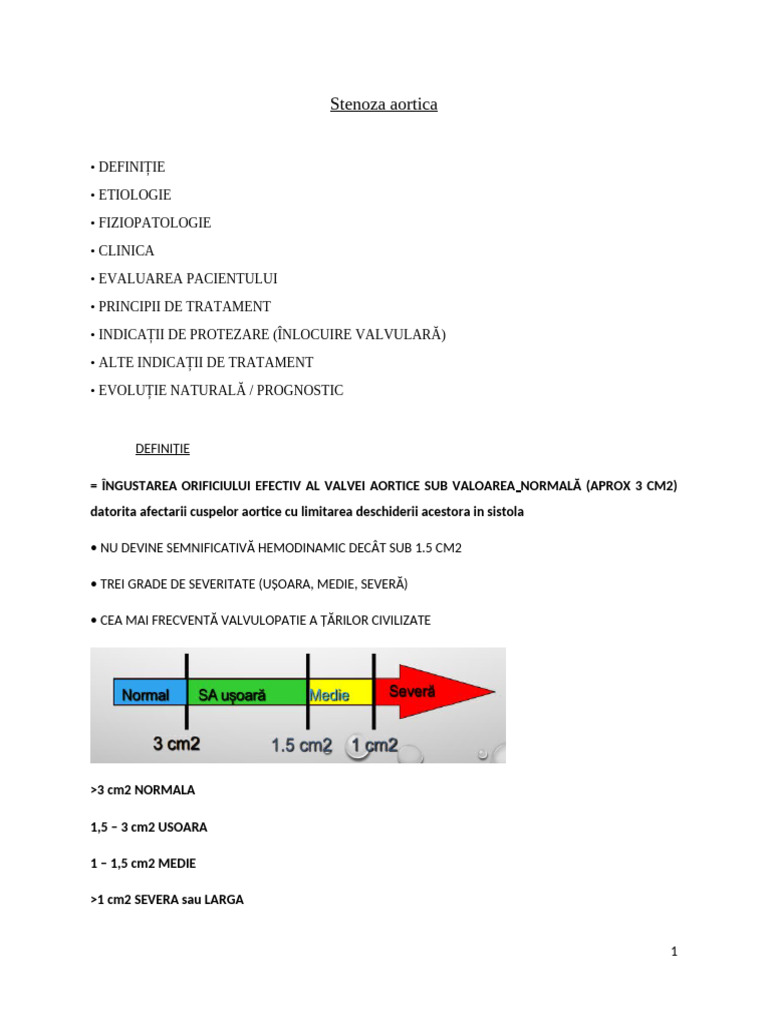 ! Stenoza Aortica | PDF