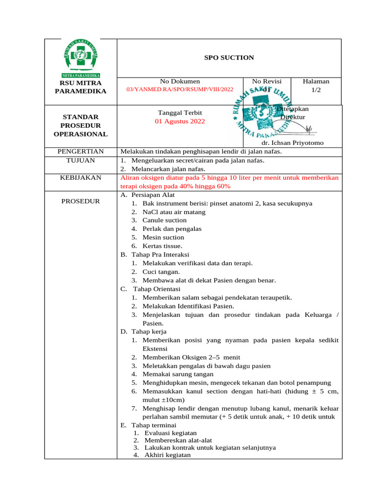 SPO Suction | PDF