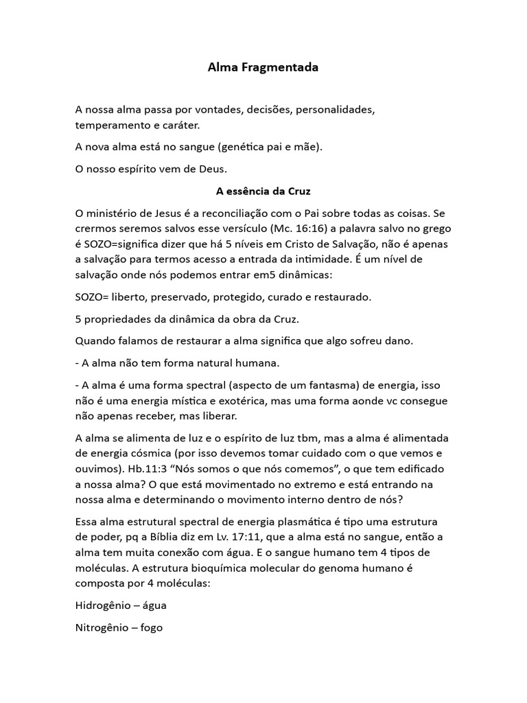 Alma Fragmentada | PDF