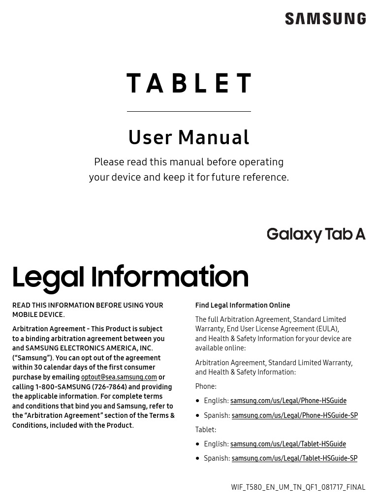 Tablet: User Manual | PDF