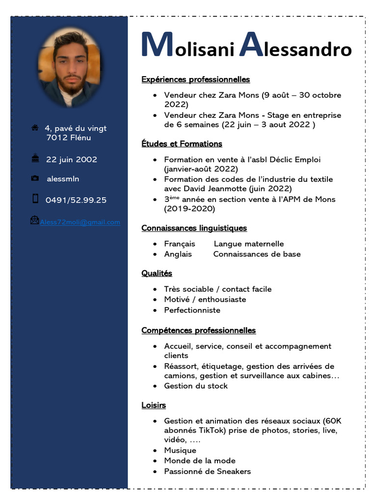 CV de Molisani Alessandro 2024 | PDF