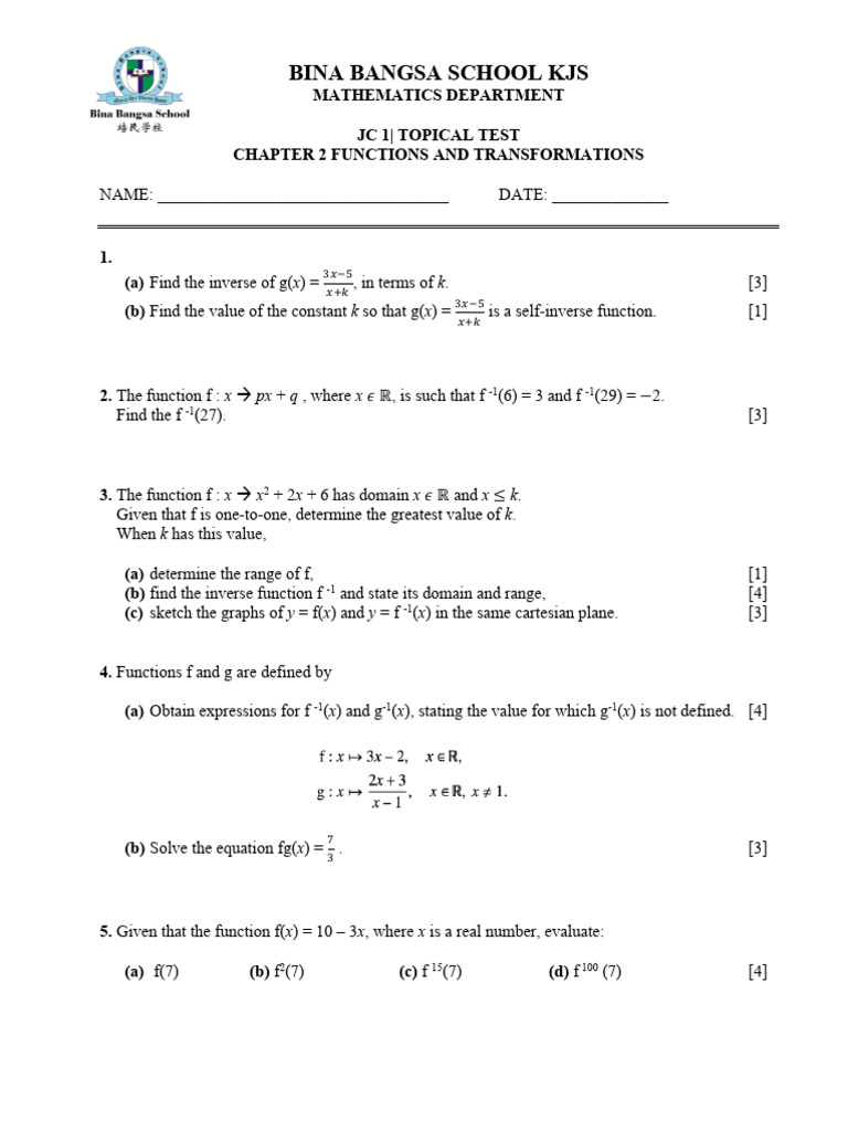 TT C2 Functions - Transformation | PDF