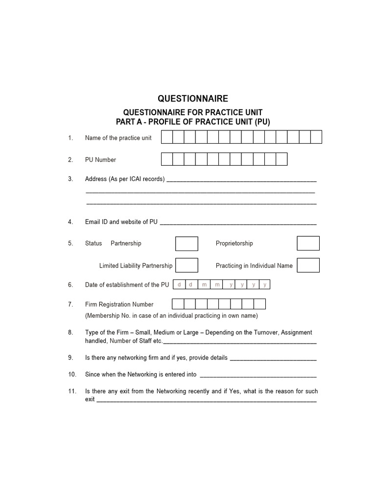 4. Questionaire | PDF