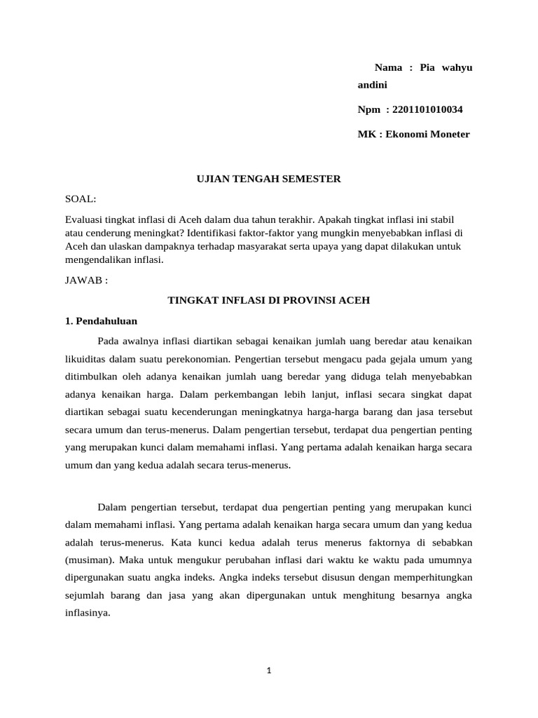 Eko. Moneter-1 | PDF