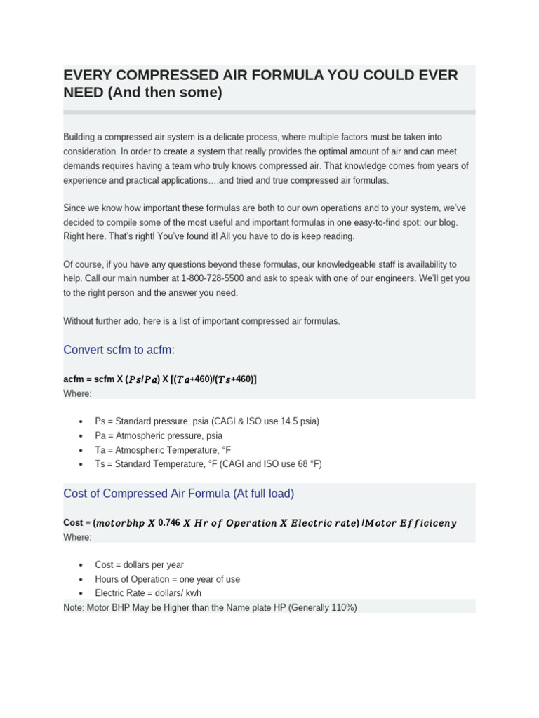 Air Compressors | PDF