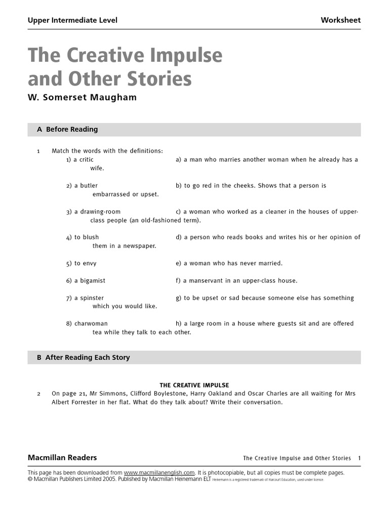 The Creative Impulse WS | PDF