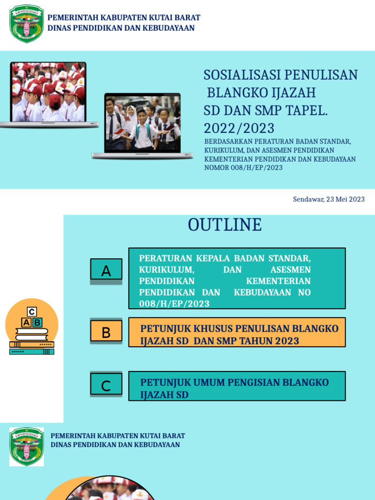 Sosialisasi Penulisan Ijazah-SD DAN SMP | PDF