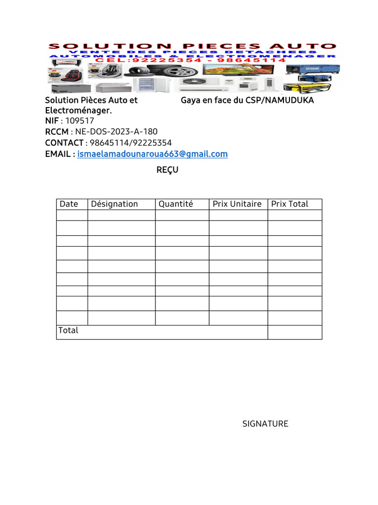 Reçu | PDF