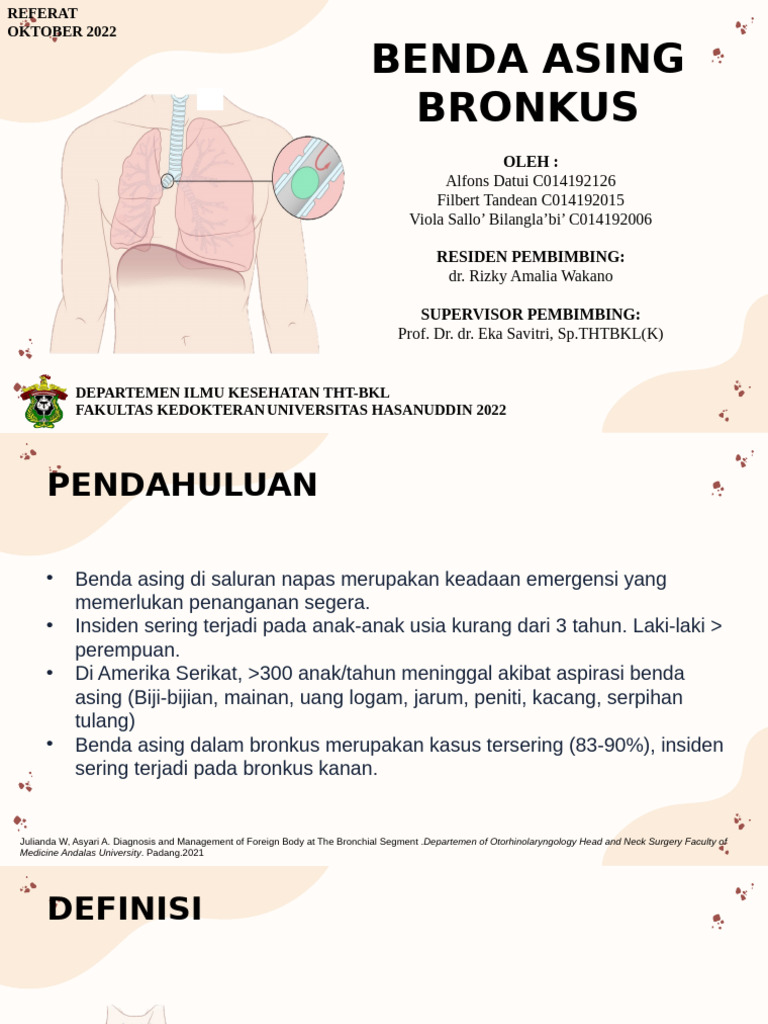 Referat-Benda Asing Bronkus | PDF