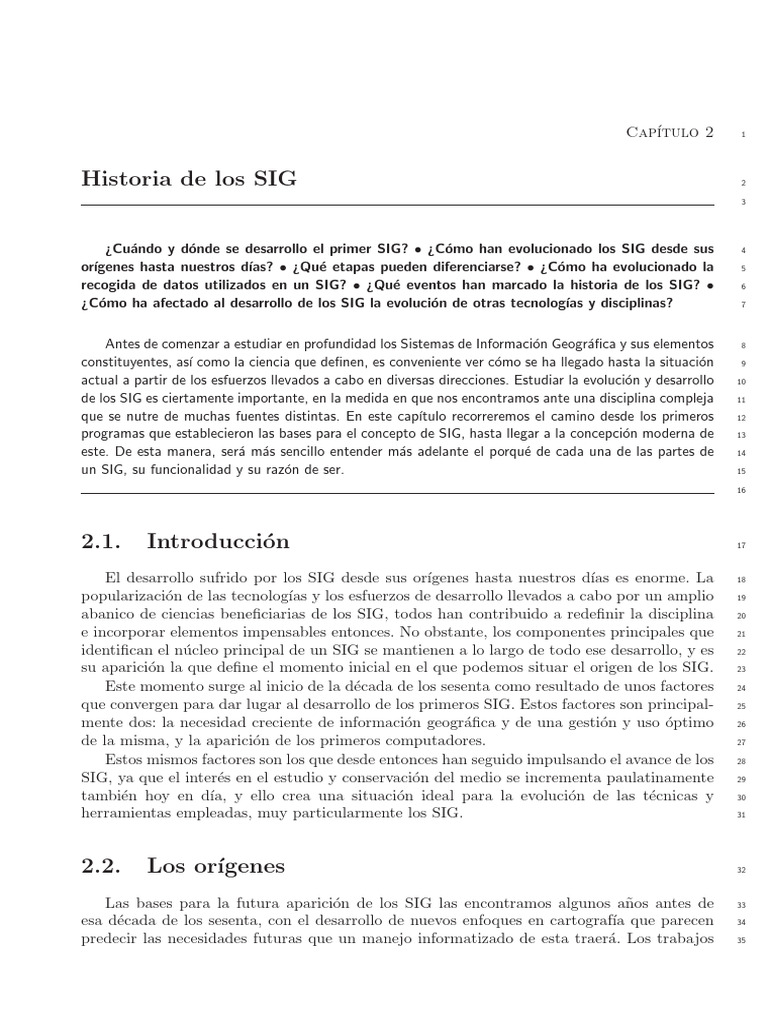 Capitulo 1 - Historia de Los SIG | PDF